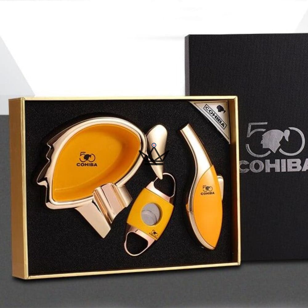 Cohiba Helios Box Set - Lighter, Cigar Cutter, Ashtray – Atelier Atypique