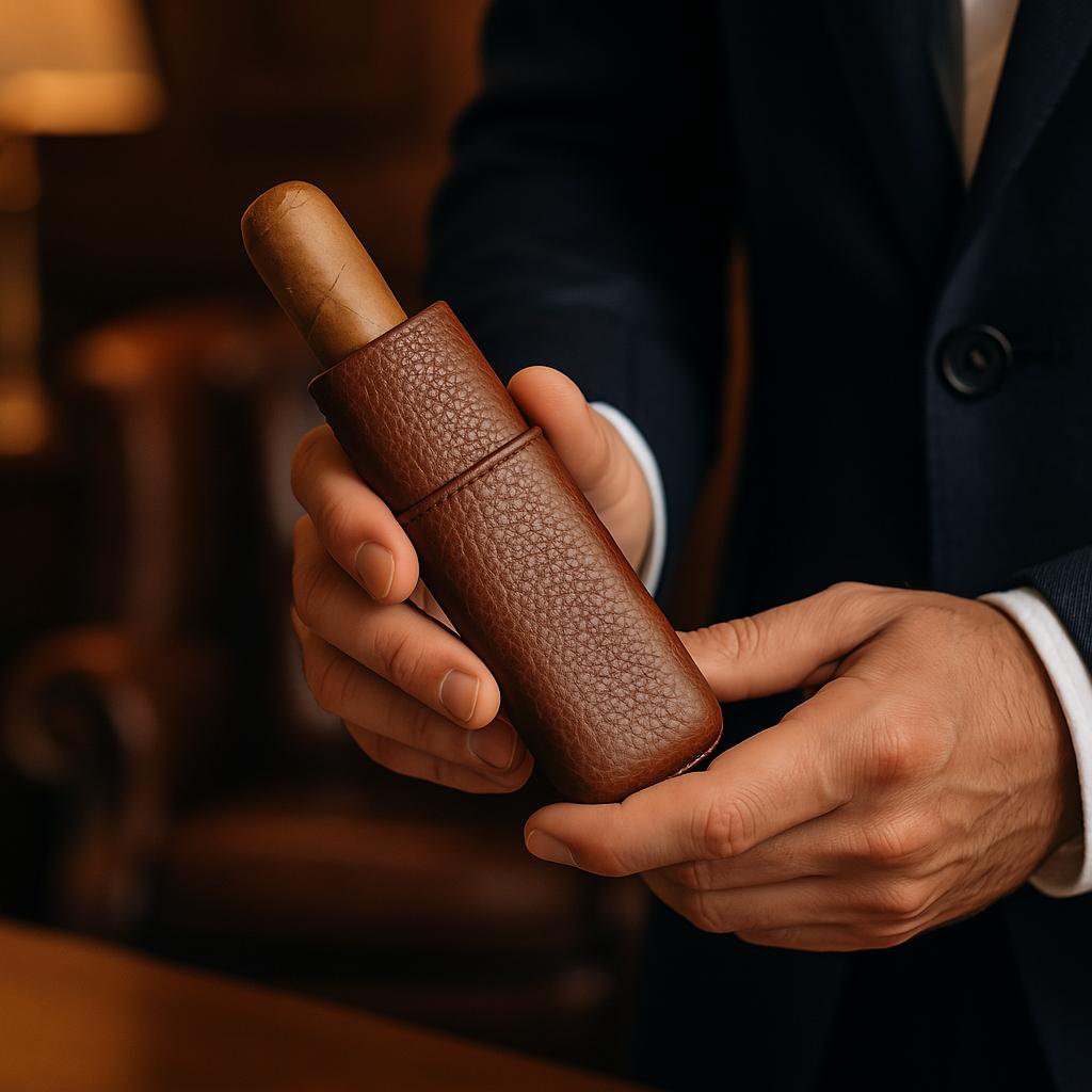 Why choose a leather cigar case: elegance and protection – Atelier Atypique