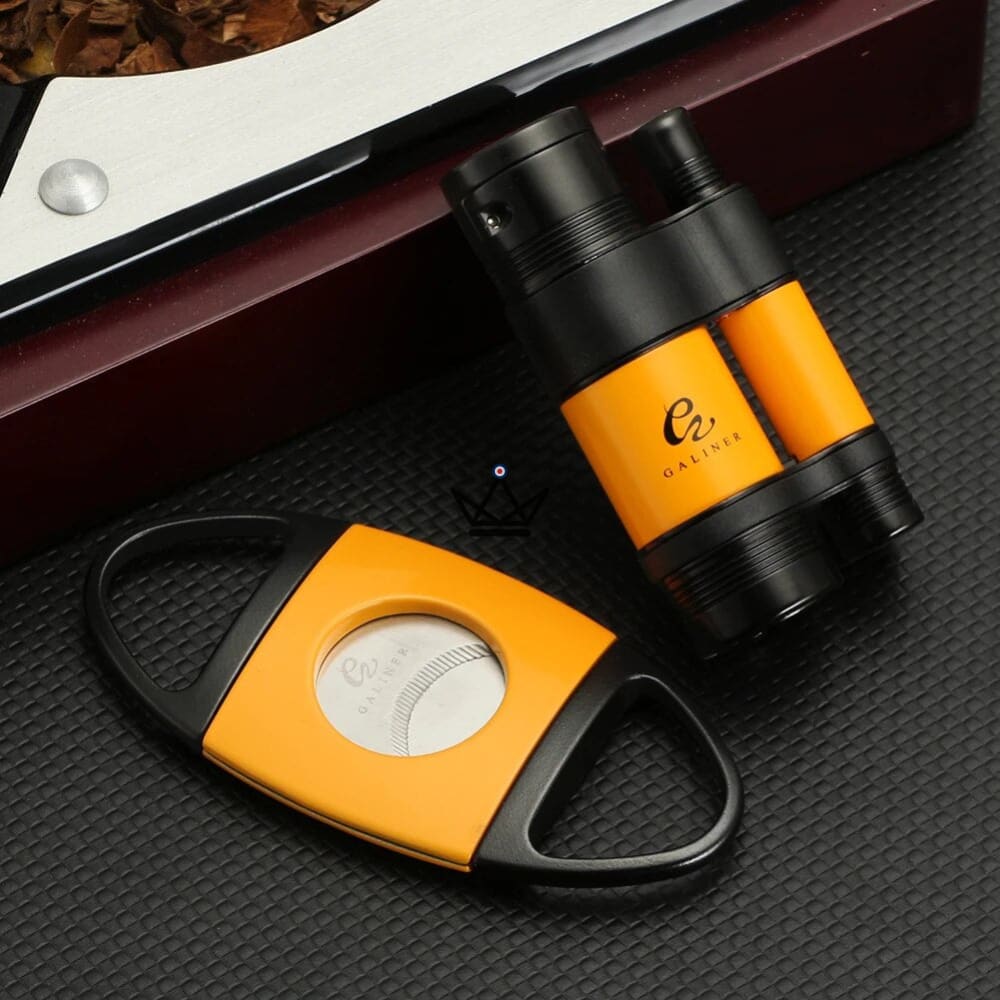 KELOW Cigar Box - 3 Torch Lighter and Cigar Cutter – Atelier Atypique
